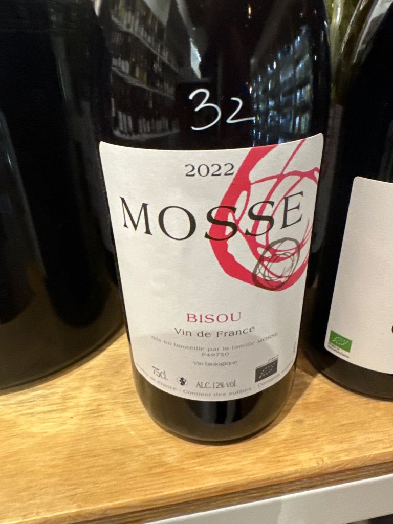 2022 Agnès et René Mosse Bisou, France, Loire Valley, Vin de France ...