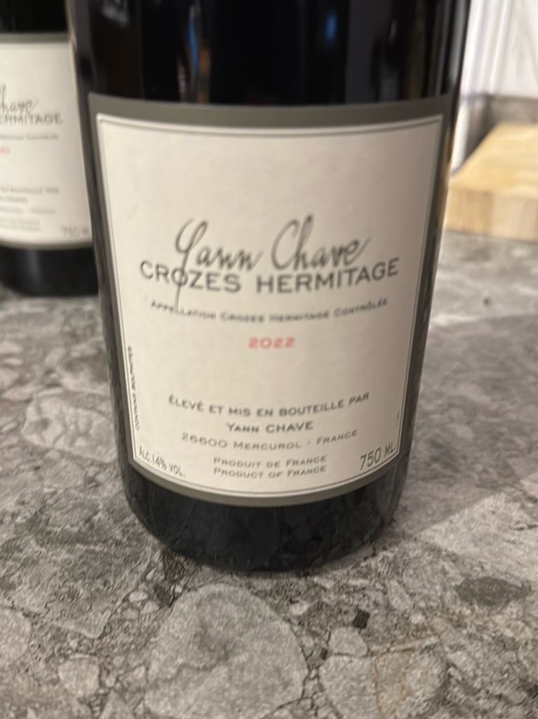 2023 Yann Chave Crozes-Hermitage Le Rouvre, France, Rhône, Northern ...