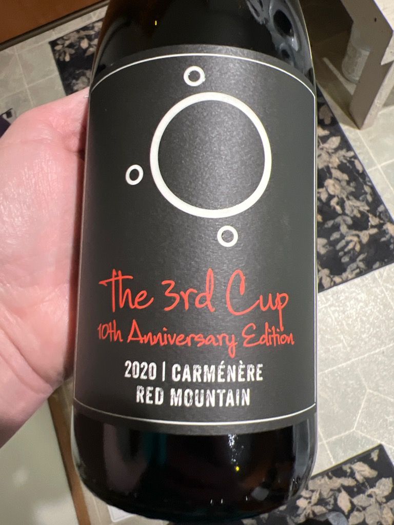 2020 Three of Cups Carménère The 3rd Cup Heart of the Hill, USA ...