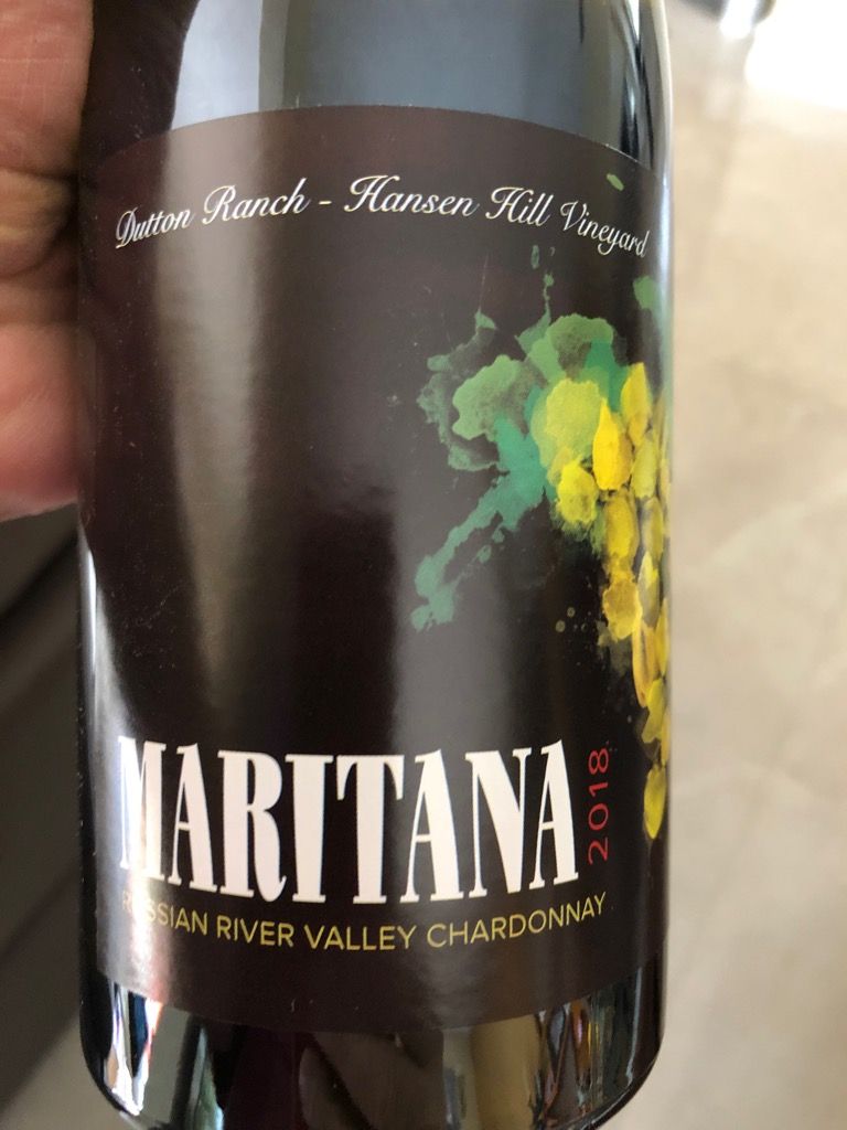 2020 Maritana Chardonnay Dutton Ranch Hansen Hill Vineyard, USA ...