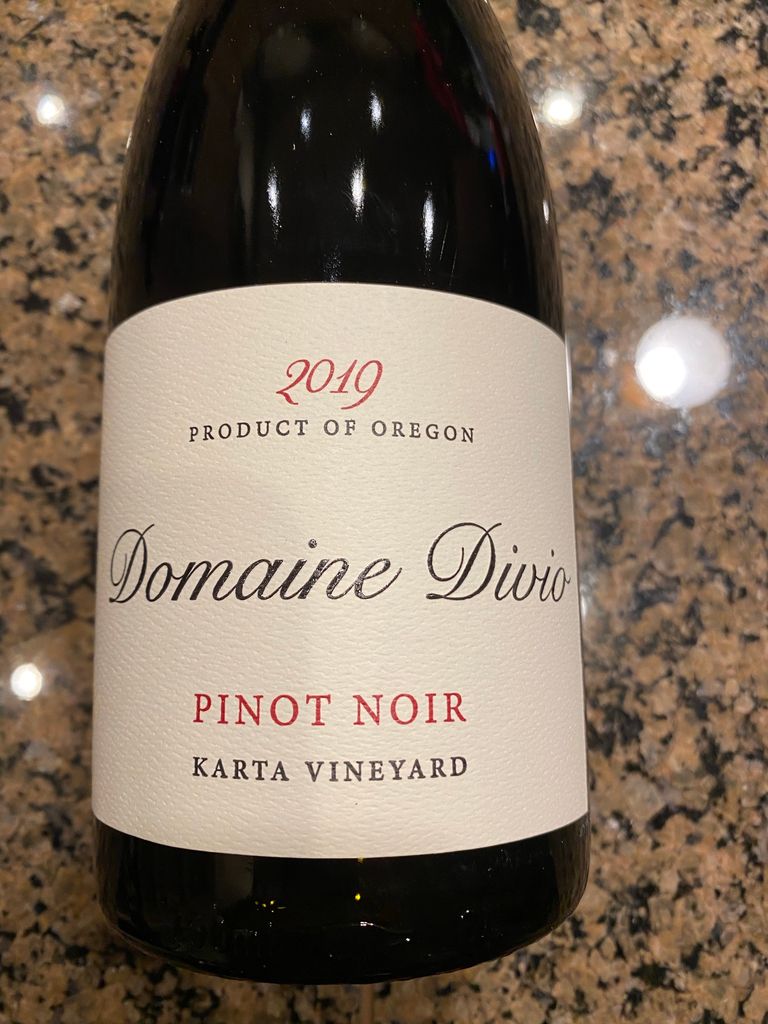 2019 Domaine Divio Pinot Noir Karta Vineyard Ribbon Ridge, USA, Oregon ...