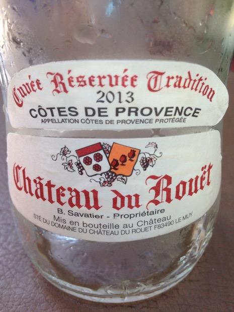 2013 Château du Rouët Côtes de Provence Cuvée Réservée Tradition ...
