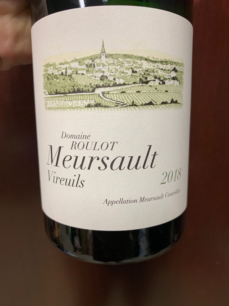 2018 Domaine Roulot Meursault Les Vireuils, France, Burgundy, Côte de ...