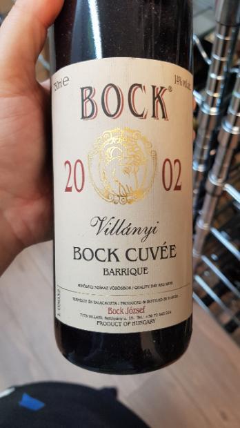 2002 Jozsef Bock Villányi Bock Cuvée, Hungary, Dél-Pannónia, Villányi ...
