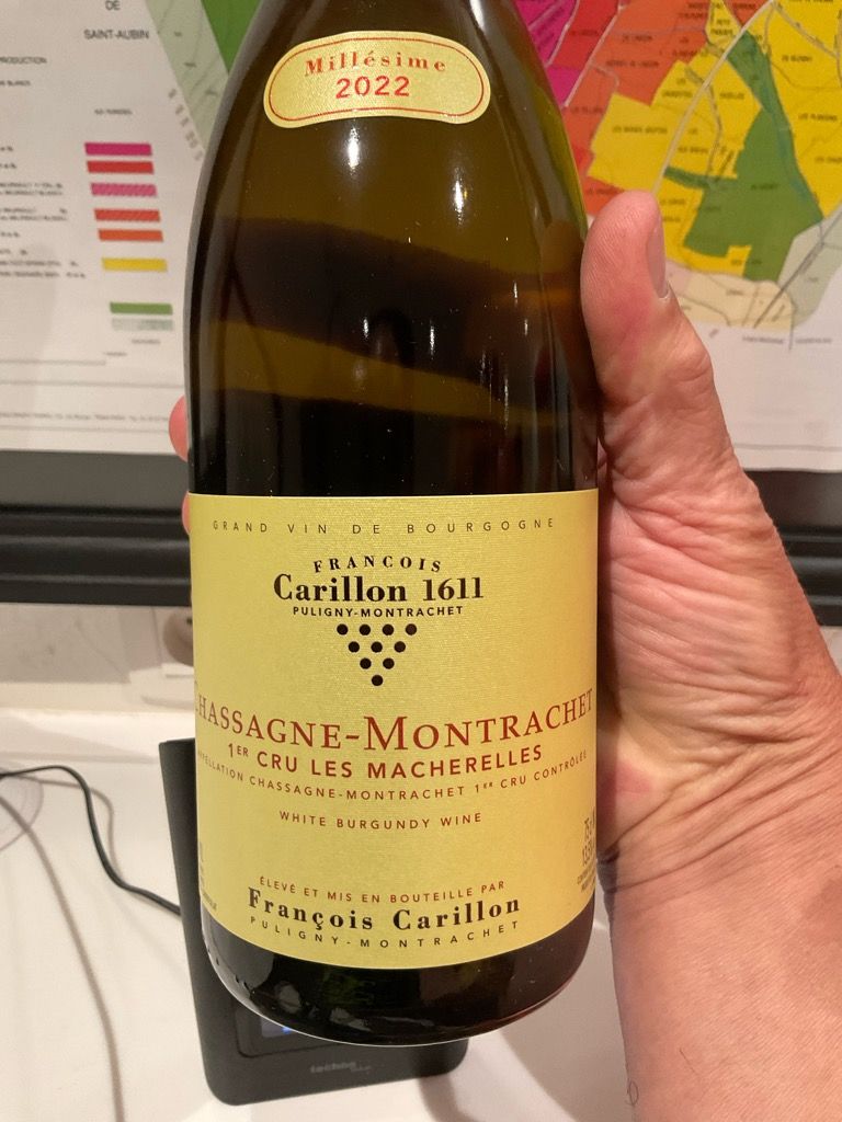 2022 Francois Carillon Chassagne-Montrachet 1er Cru Les Macherelles ...