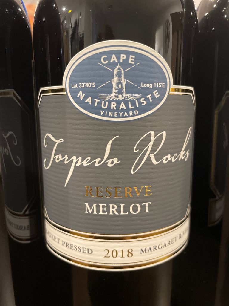 2018 Cape Naturaliste Vineyard Merlot Torpedo Rocks Reserve Single ...
