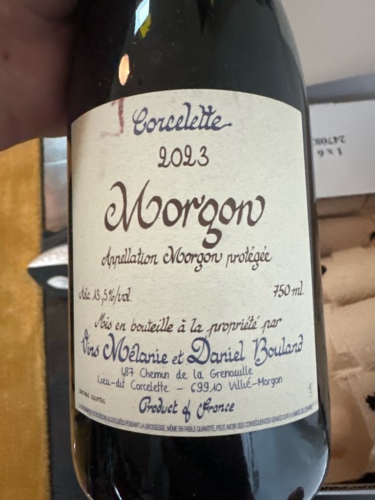 2023 Daniel Bouland Morgon Corcelette, France, Burgundy, Beaujolais ...