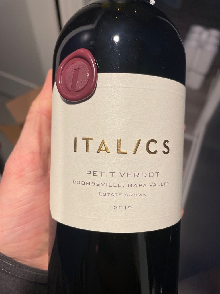 2019 Italics Winegrowers Petit Verdot, USA, California, Napa Valley ...