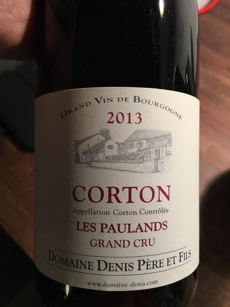 2012 Denis Pere & Fils Corton-Les Paulands, France, Burgundy, Côte de ...