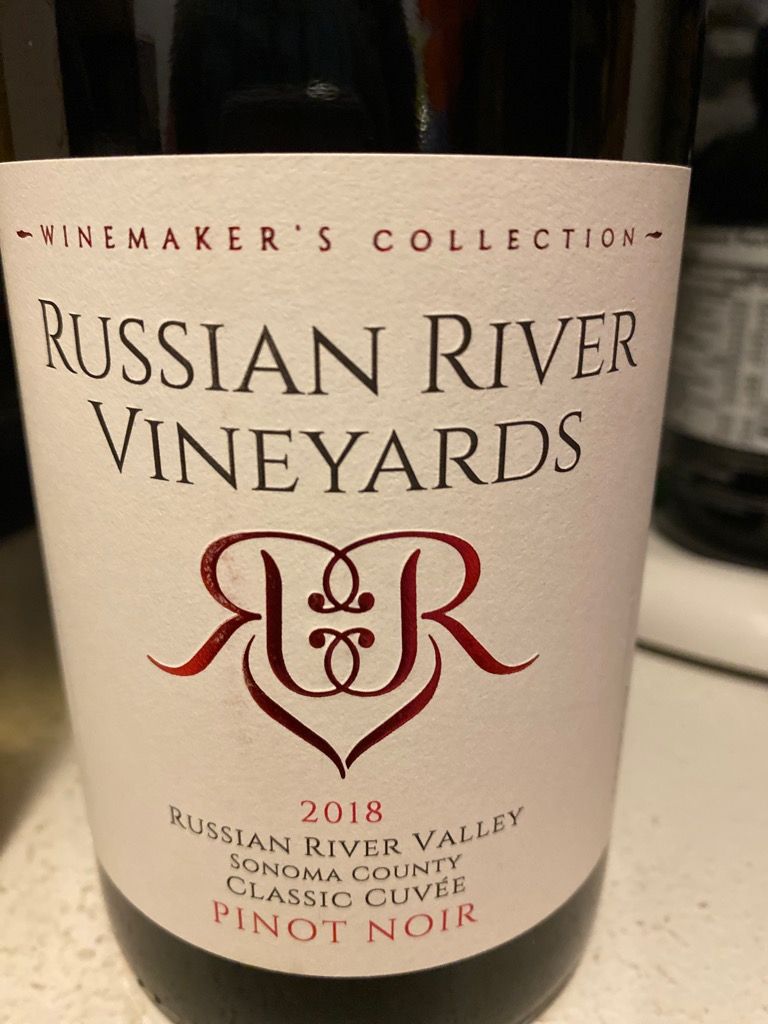 2018 Russian River Vineyards Pinot Noir Classic Cuvée, USA, California ...