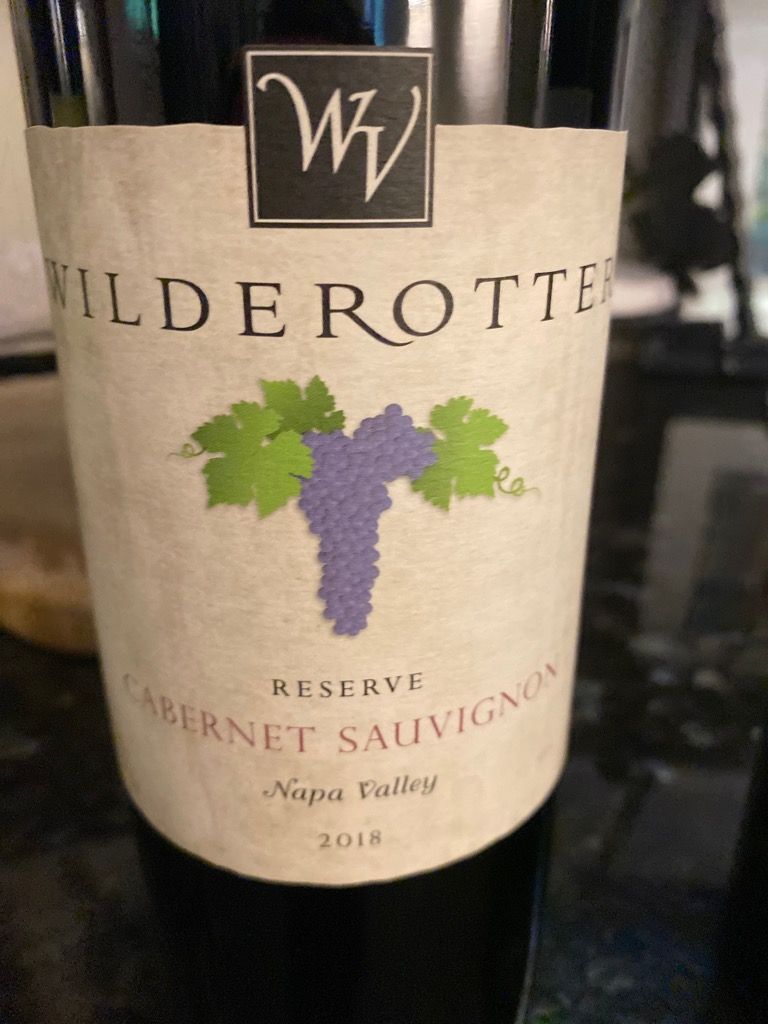 2018 Wilderotter Vineyards Cabernet Sauvignon Reserve, USA, California ...