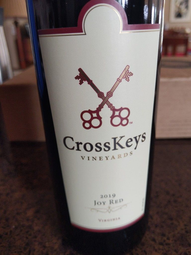 2020 CrossKeys Joy Red Table Wine, USA, Virginia, Shenandoah Valley ...