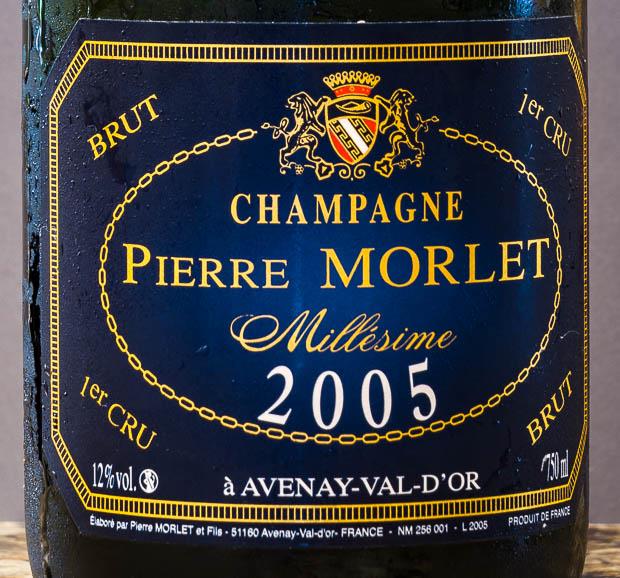 2005 Pierre Morlet Champagne Premier Cru Brut Millésimé, France ...