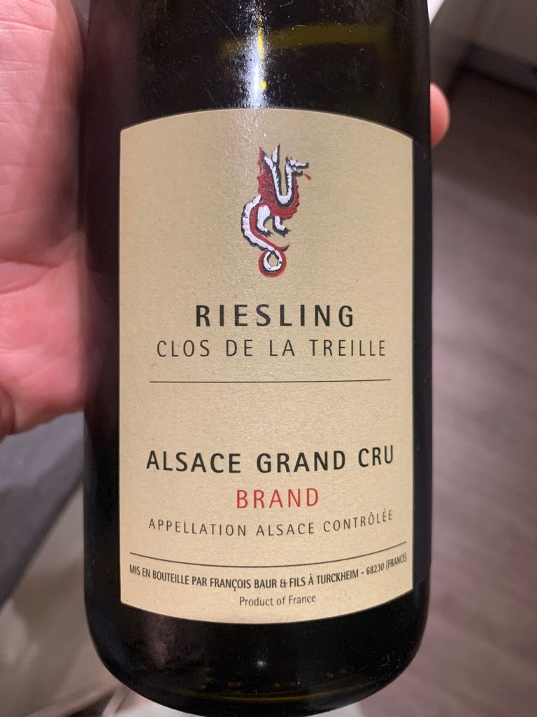 2022 François Baur Riesling Brand, France, Alsace, Alsace Grand Cru ...