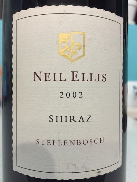 1997 Neil Ellis Shiraz Stellenbosch, South Africa, Coastal Region ...