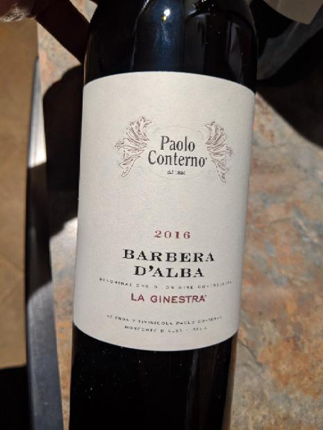 2016 Paolo Conterno Barbera d'Alba Ginestra, Italy, Piedmont, Alba ...