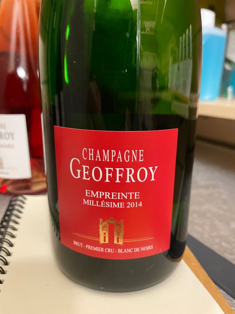2014 René Geoffroy Champagne Premier Cru Empreinte, France, Champagne ...