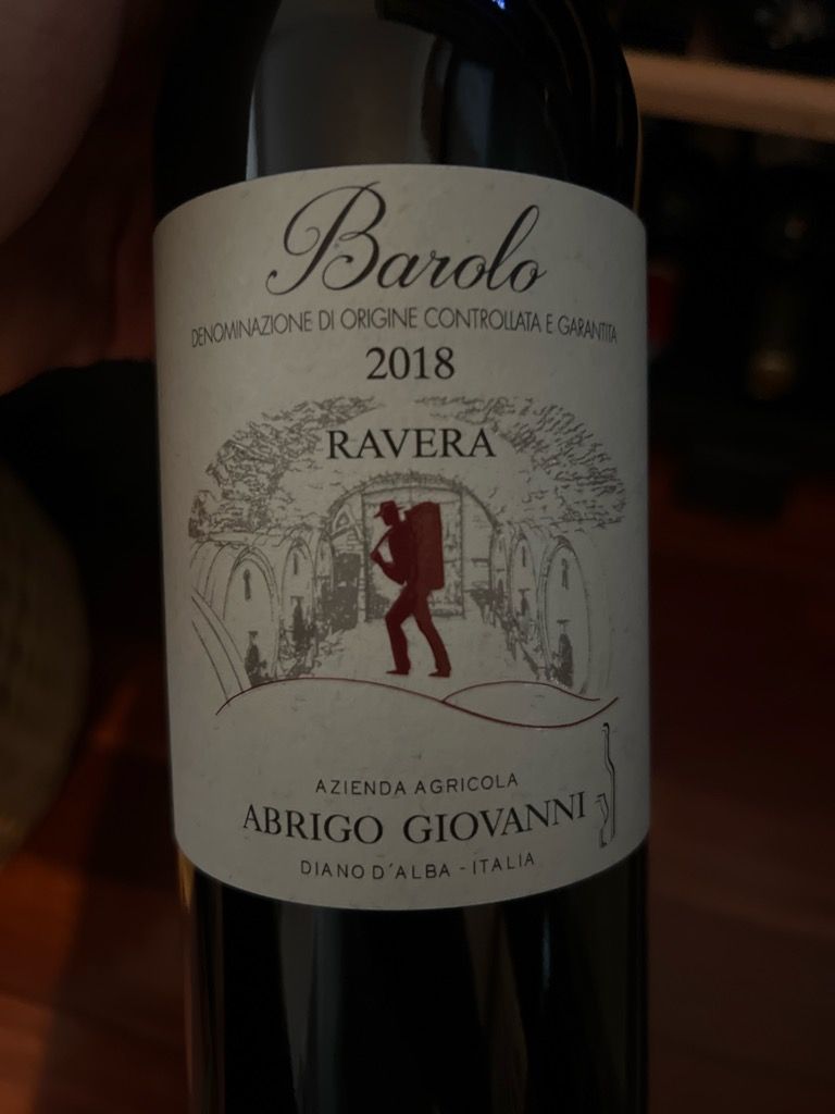 2018 Abrigo Giovanni Barolo Ravera, Italy, Piedmont, Langhe, Barolo ...