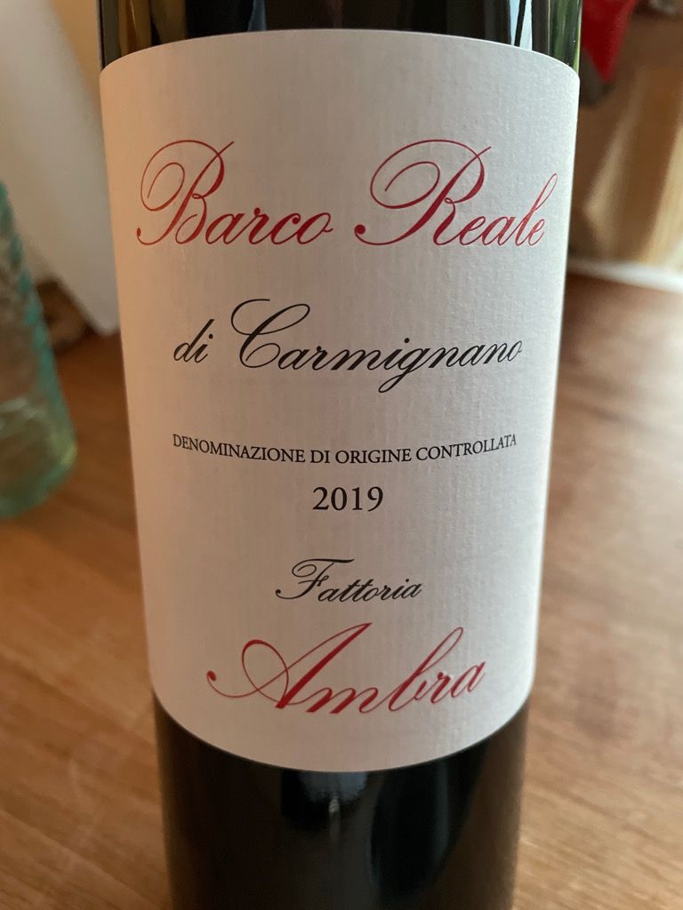 2019 Fattoria Ambra Barco Reale di Carmignano, Italy, Tuscany, Barco ...