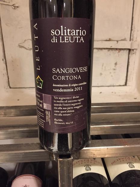 2010 Leuta Sangiovese Cortona Solitario di Leuta, Italy, Tuscany ...