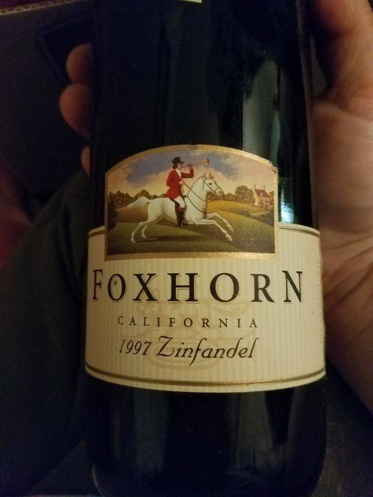 1999 Foxhorn Vineyards Zinfandel, USA, California, Central Coast, San ...