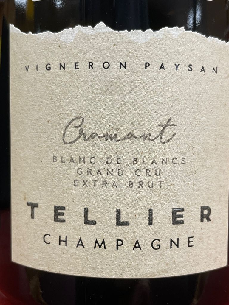 2020 Tellier Champagne Grand Cru Cramant Extra Brut, France, Champagne ...