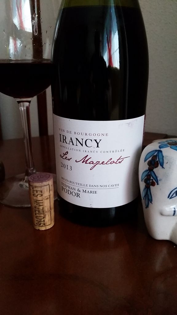 2013 Stephan Podor Irancy Les Mazelots, France, Burgundy, Côtes d ...