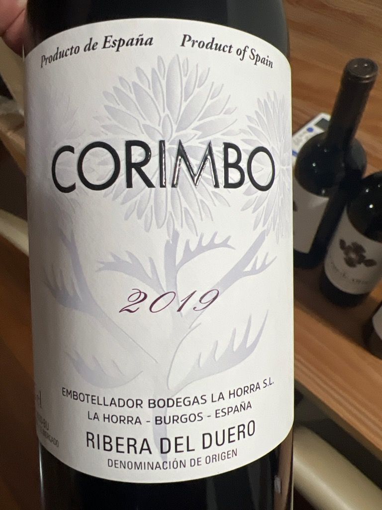 2019 Bodegas La Horra Ribera del Duero Corimbo I, Spain, Castilla y ...