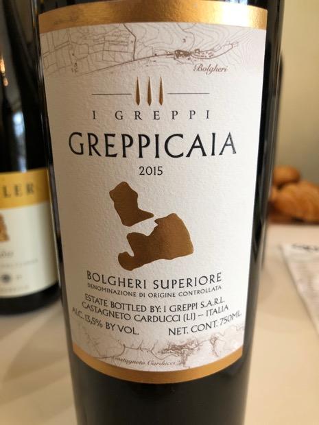 2015 Azienda I Greppi Bolgheri Superiore Greppicaia, Italy, Tuscany ...