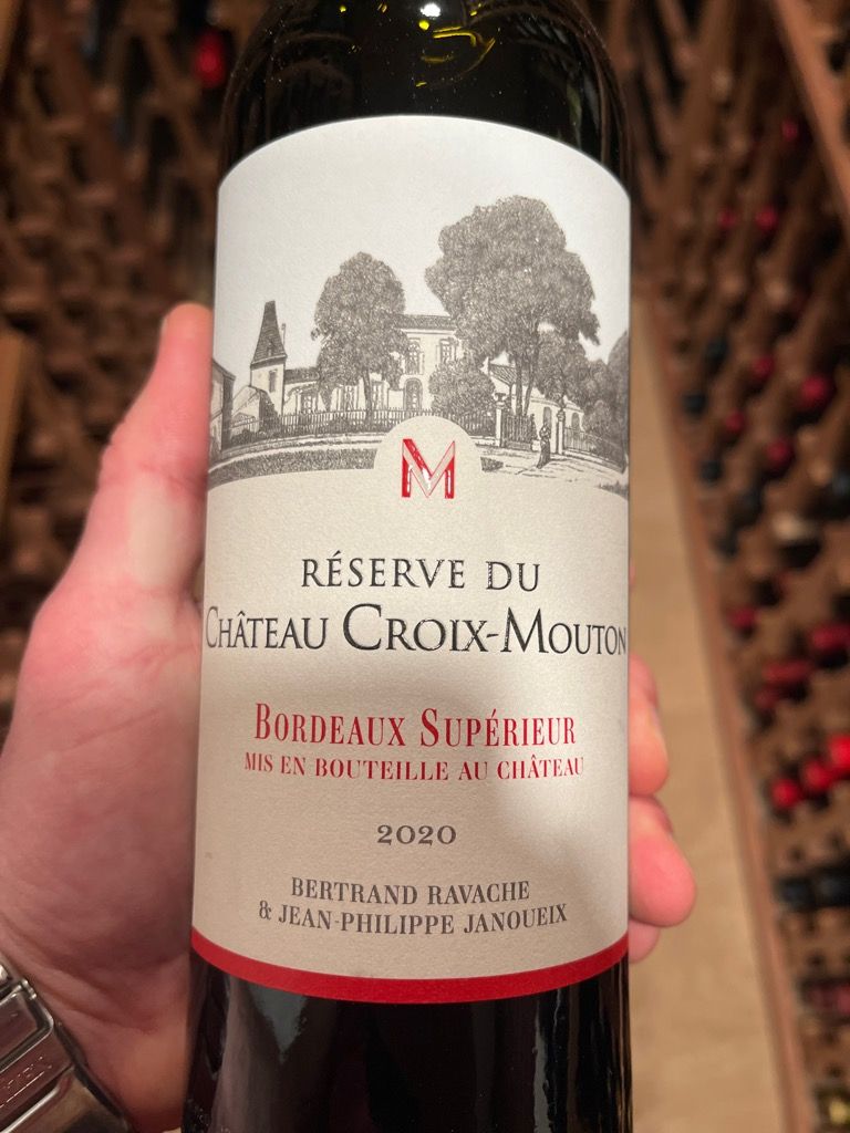 2021 Château Croix Mouton (Jean-Philippe Janoueix) Réserve du Château ...
