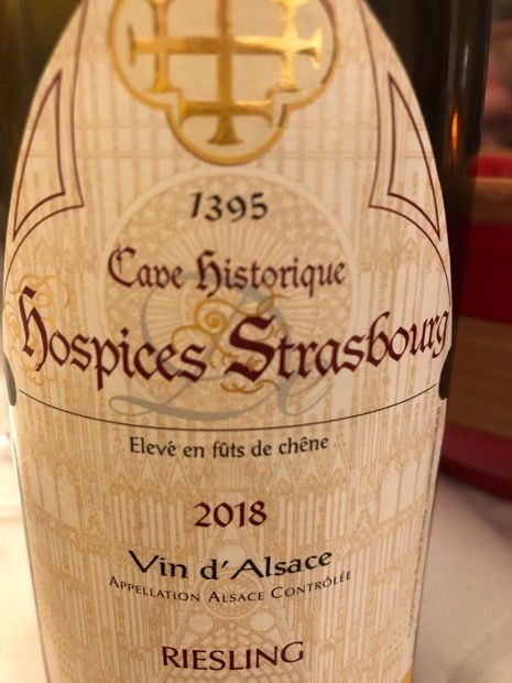 2019 Hospices Strasbourg Riesling Cave Historique, France, Alsace ...