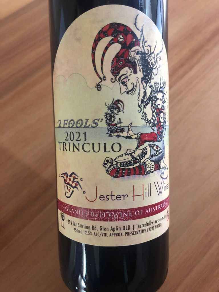 2021 Jester Hill Wines 2 Fools Trinculo, Australia, Queensland, Granite ...
