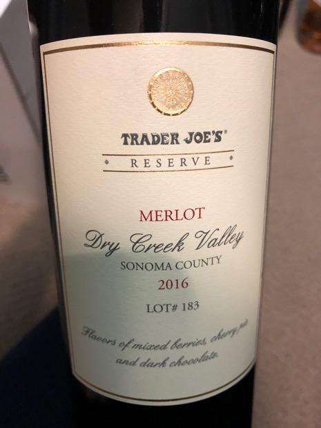 2016 Trader Joe's Malbec Reserve Lot #74 Paso Robles, USA, California ...