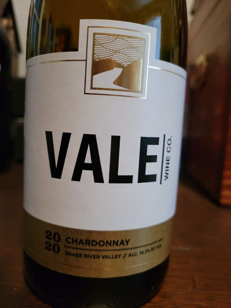 2021 Vale Wine Company Chardonnay, USA, Idaho, Snake River Valley ...