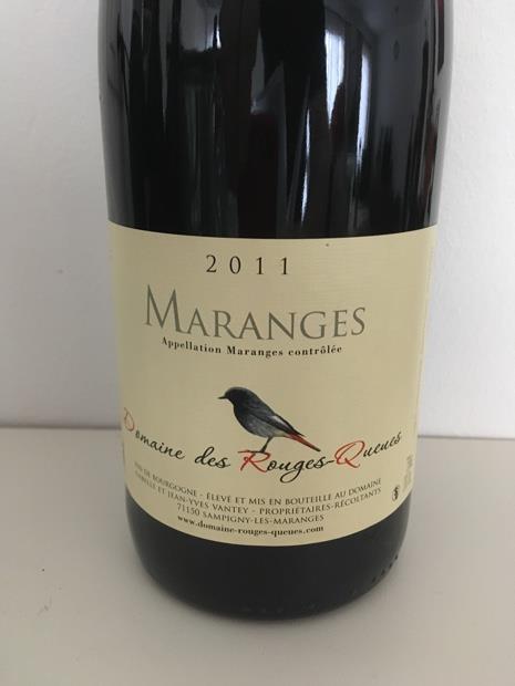 2012 Domaines des Rouges-Queues Maranges, France, Burgundy, Côte de ...