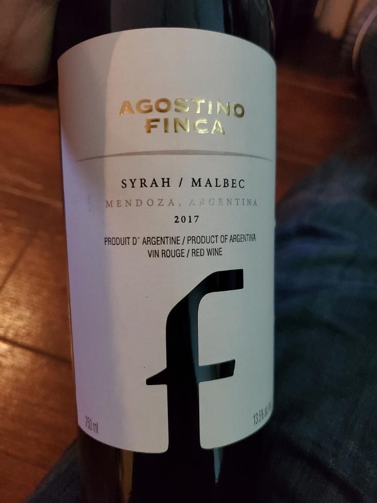 2020 Finca Agostino Syrah/Malbec, Argentina, Mendoza - CellarTracker