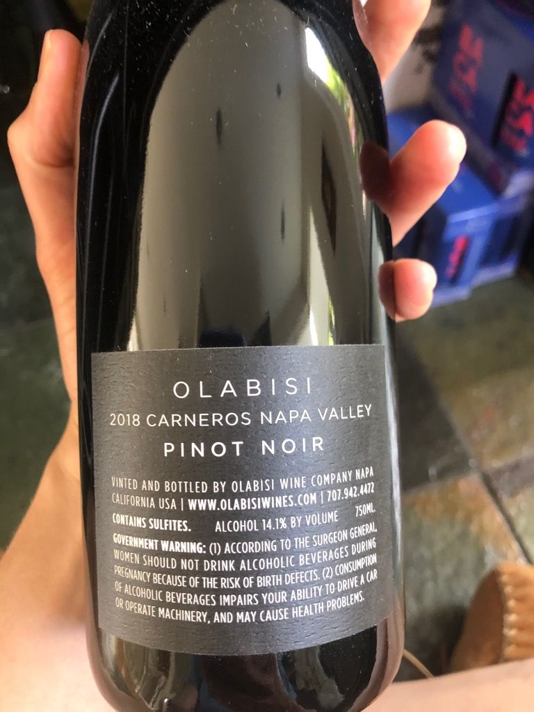 2023 Olabisi Pinot Noir, USA, California, Napa / Sonoma, Carneros ...