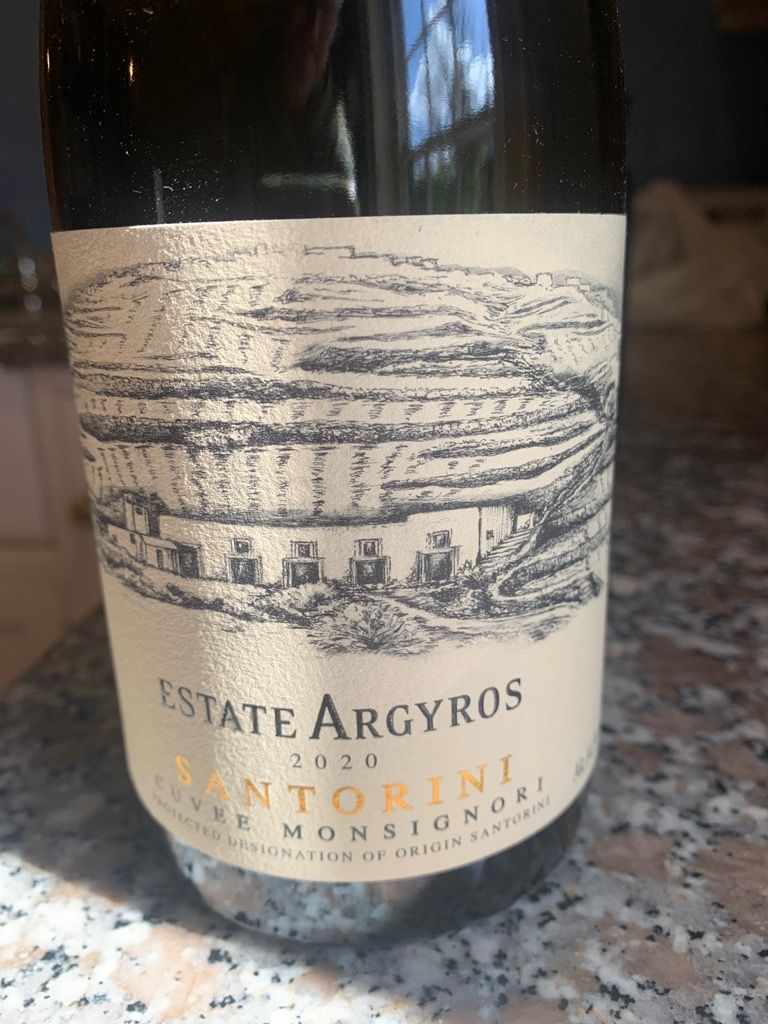 2021 Argyros Assyrtiko Cuvée Monsignori, Greece, Aegean, Cyclades ...