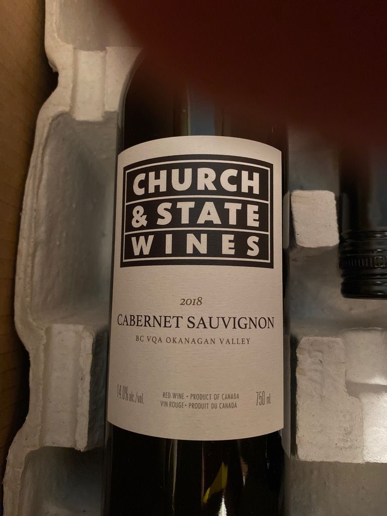2018 Church & State Wines Cabernet Sauvignon, Canada, British Columbia ...