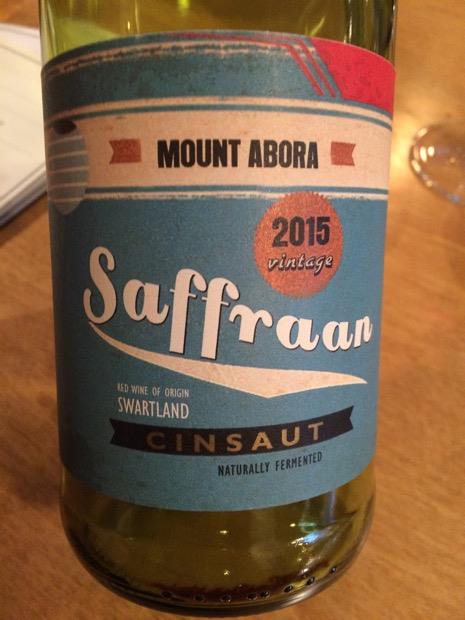 2015 Mount Abora Cinsault Saffraan, South Africa, Coastal Region ...