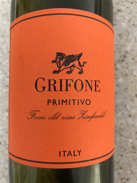 2014 Grifone Primitivo Puglia IGT, Italy, Puglia, Puglia IGT ...