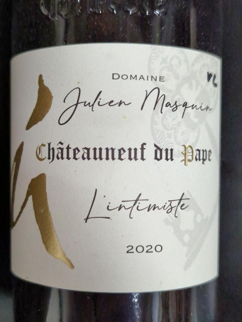 2021 Domaine Julien Masquin Châteauneuf-du-Pape L'Intimiste Blanc ...