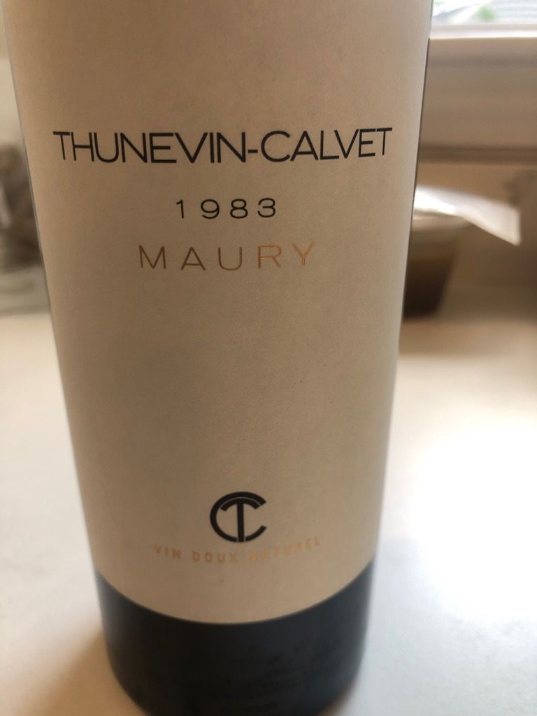 1985 Domaine Thunevin-Calvet Maury Vin Doux Naturel, France, Languedoc ...