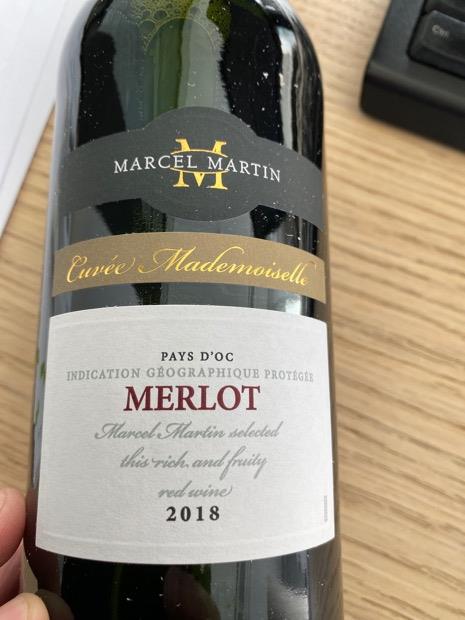 2020 Marcel Martin Merlot Cuvée Mademoiselle, France, Languedoc ...