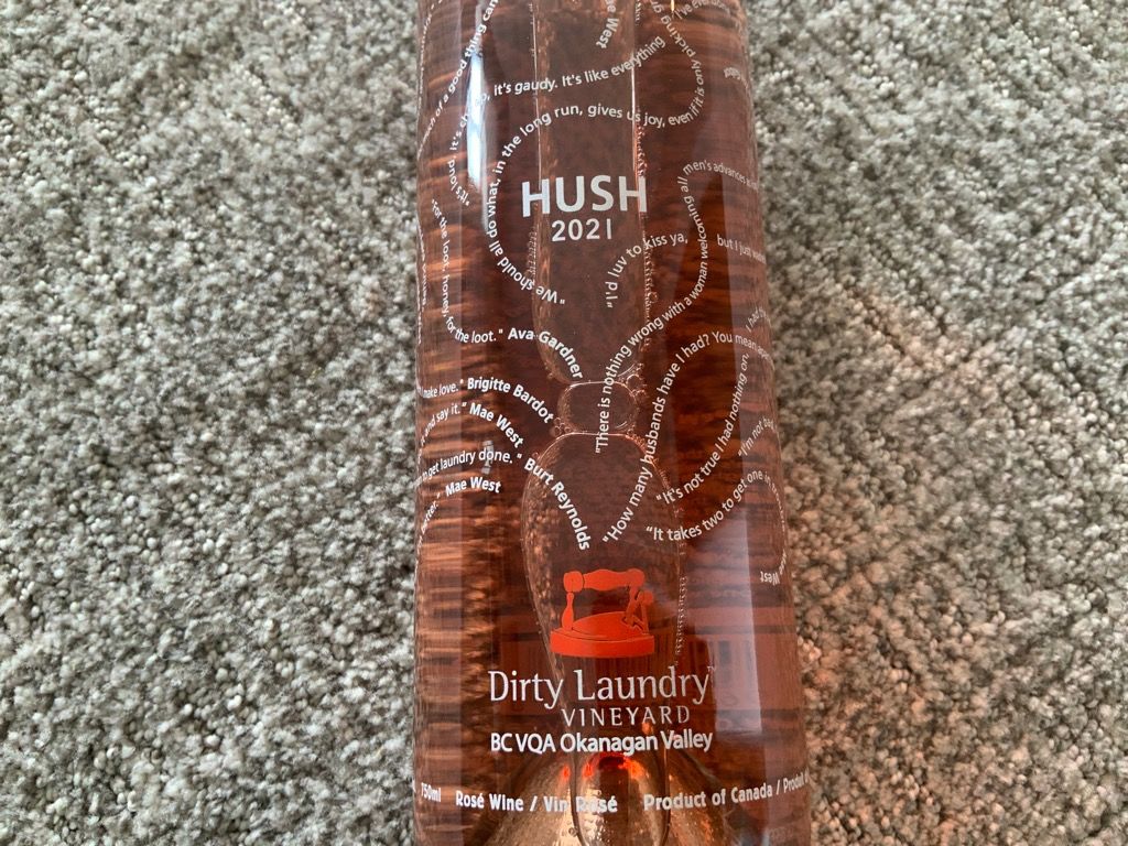2021 Dirty Laundry Hush Rosé, Canada, British Columbia, Okanagan Valley ...