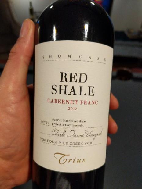 2017 Trius Cabernet Franc Showcase Red Shale Clark Farm Vineyard ...