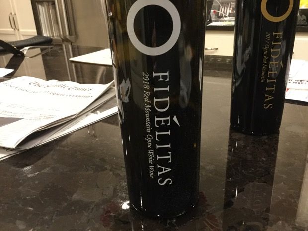 2018 Fidelitas Optu White, USA, Washington, Columbia Valley, Red ...