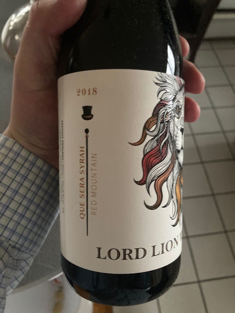 2018 Lord Lion Winery Que-Sera Syrah, USA, Washington, Columbia Valley ...