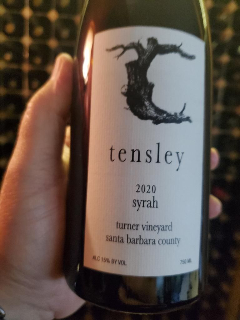 2020 Tensley Syrah Turner Vineyard, USA, California, Central Coast, Sta ...