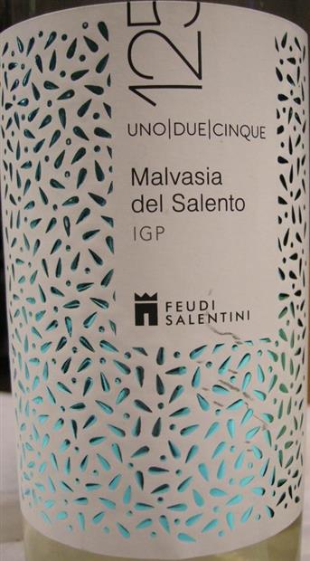 2019 Feudi Salentini Malvasia Bianca Uno I Due I Cinque Salento IGT ...